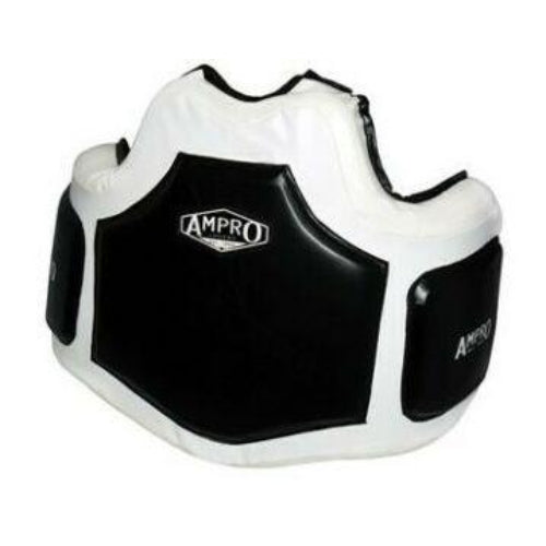 AMPRO Pro Impact Gel Body Protector - Black/White